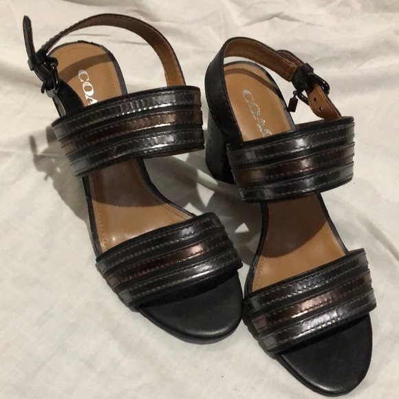 Coach | Shoes | Coach Block Heel Sandals | Poshmark